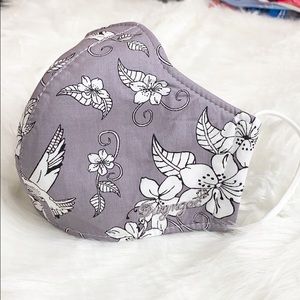 Accessories | Adult Triplelayer Cloth Face Mask Cover Floral | Poshmark